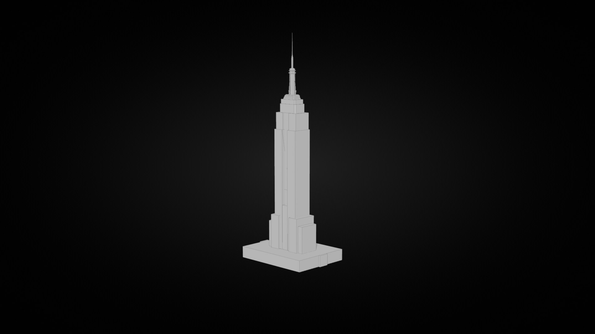 3D Empire State Building Low Poly 3D Model - TurboSquid 2339730
