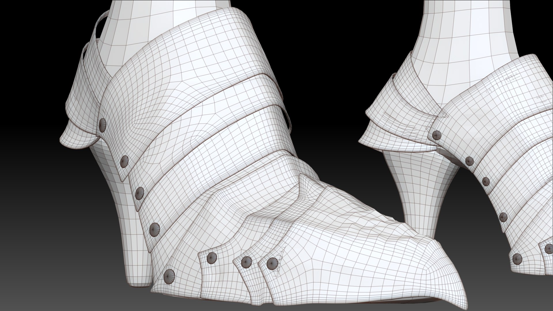 3D Female Knigt Foot Armor Sculpt Project Model - TurboSquid 2033995
