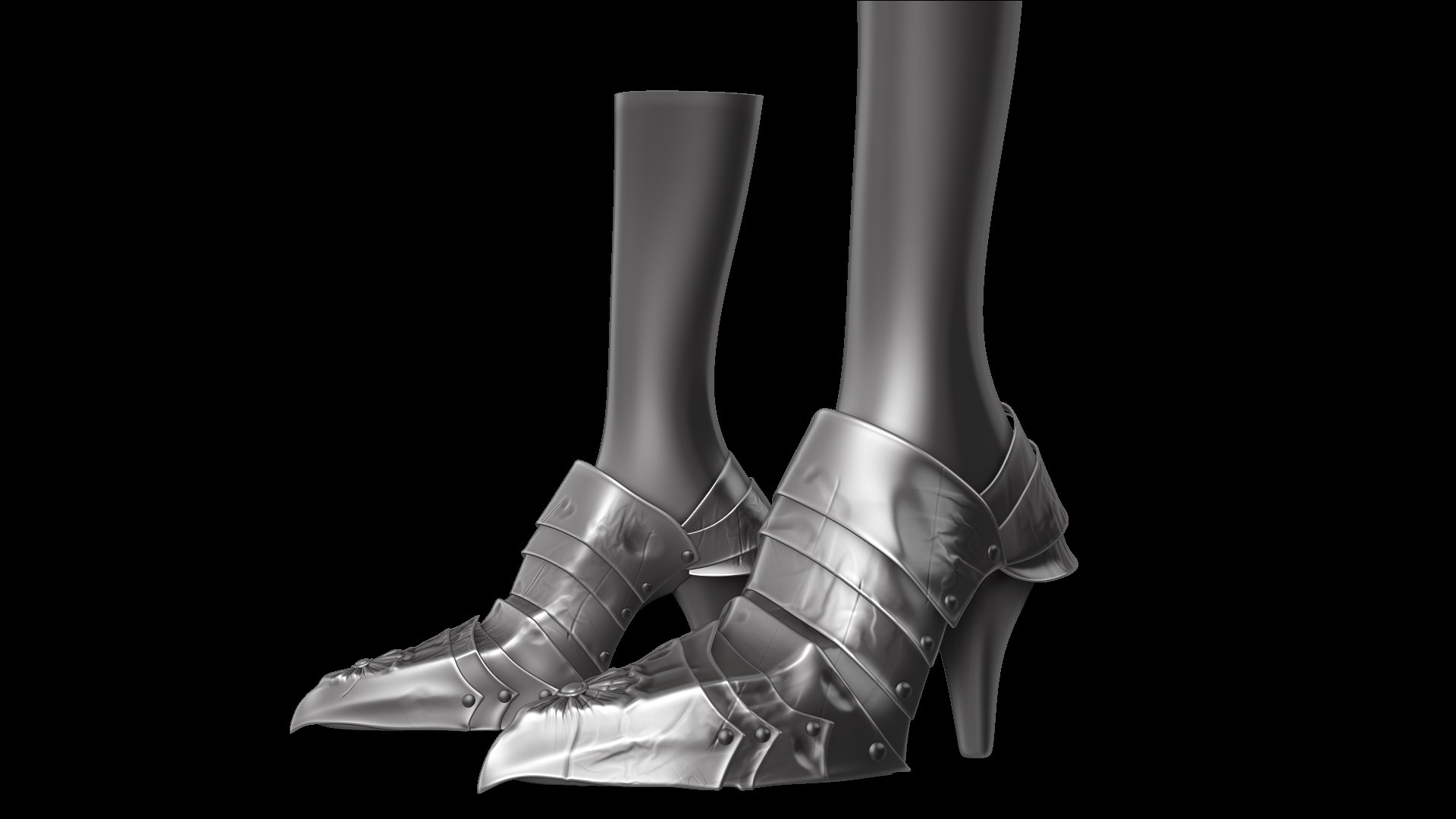 3D Female Knigt Foot Armor Sculpt Project Model - TurboSquid 2033995
