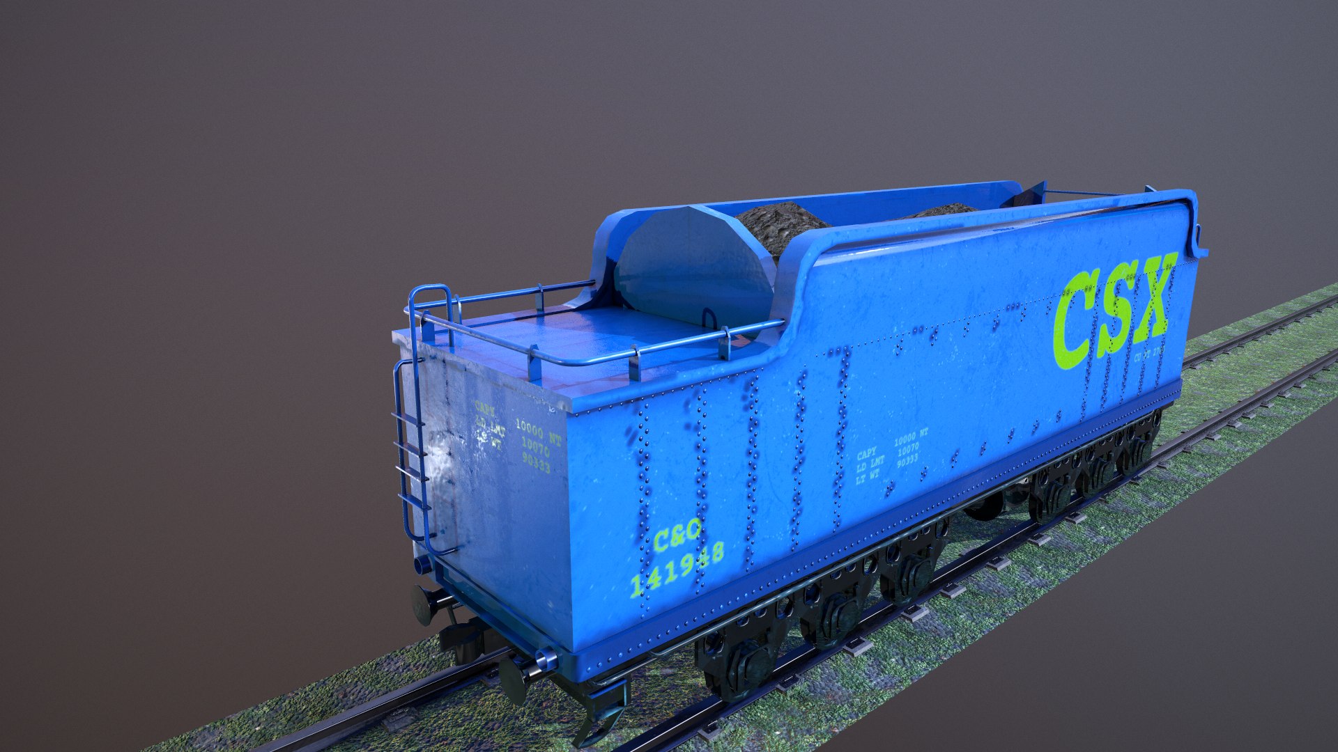 Train Hopper Car Engines 3D Model - TurboSquid 1646279