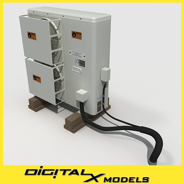 3d rooftop hvac cooler ductwork