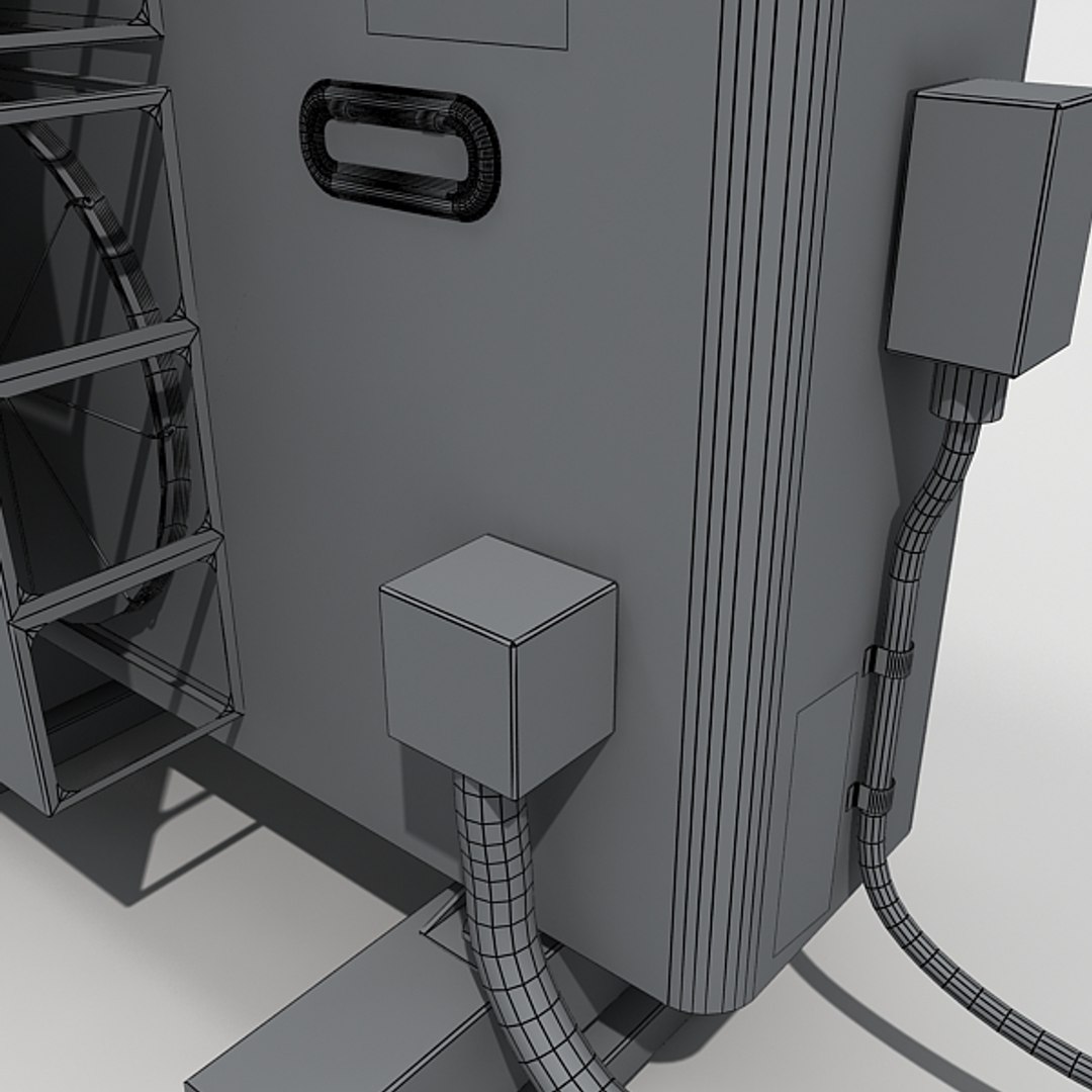 3d Model Rooftop Hvac Cooler