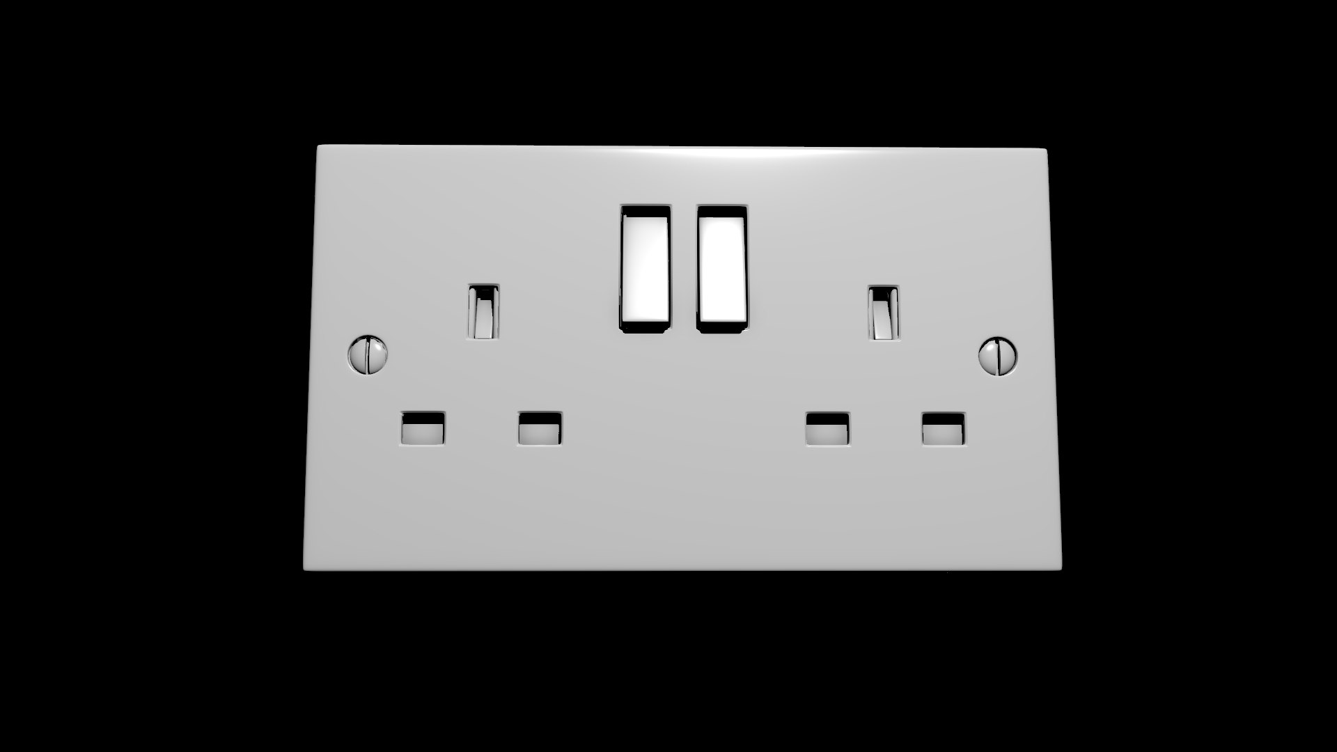 3D Uk Wall Plug - TurboSquid 1303912