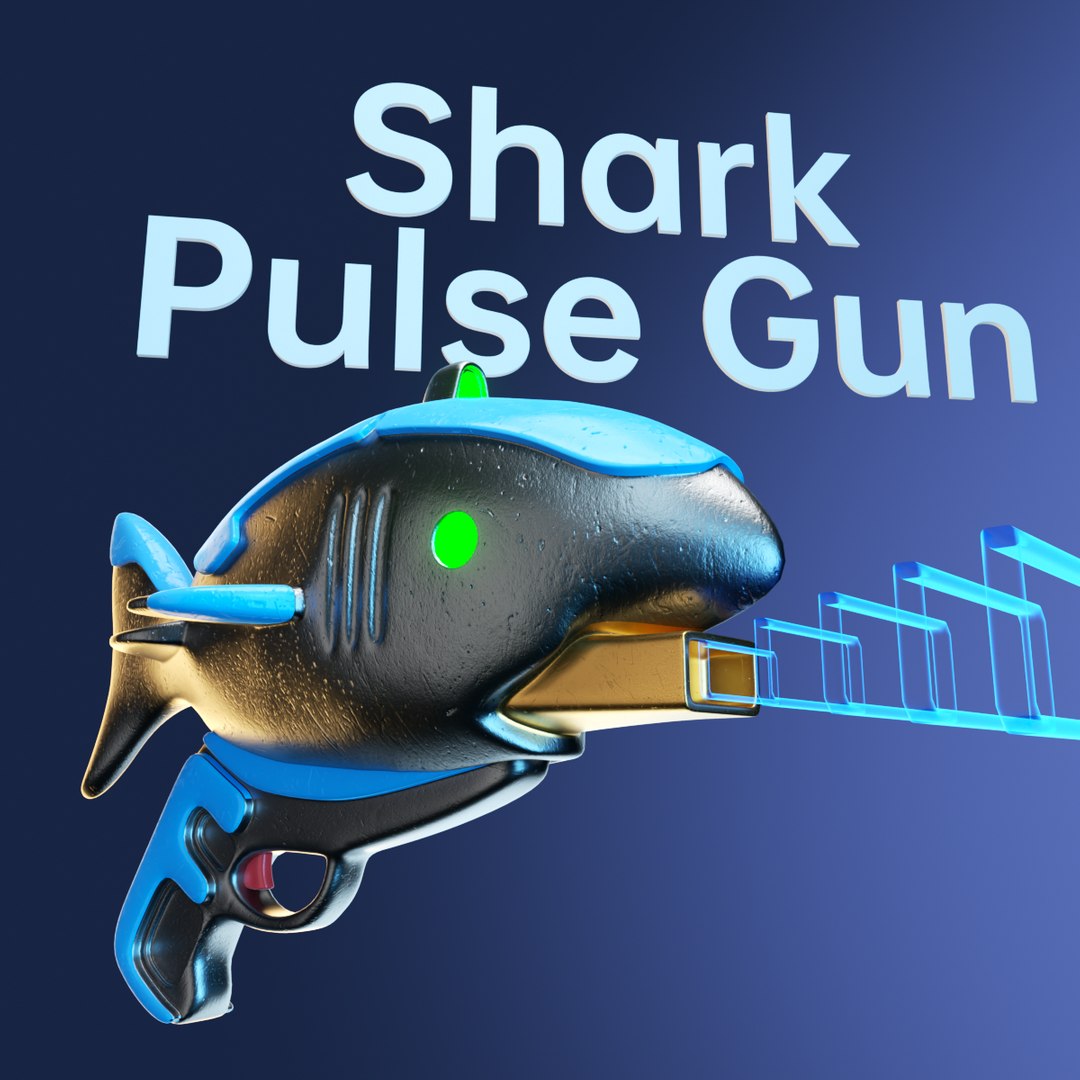 Original Cartoon-style Pulse Gun For Games Model - TurboSquid 2385159
