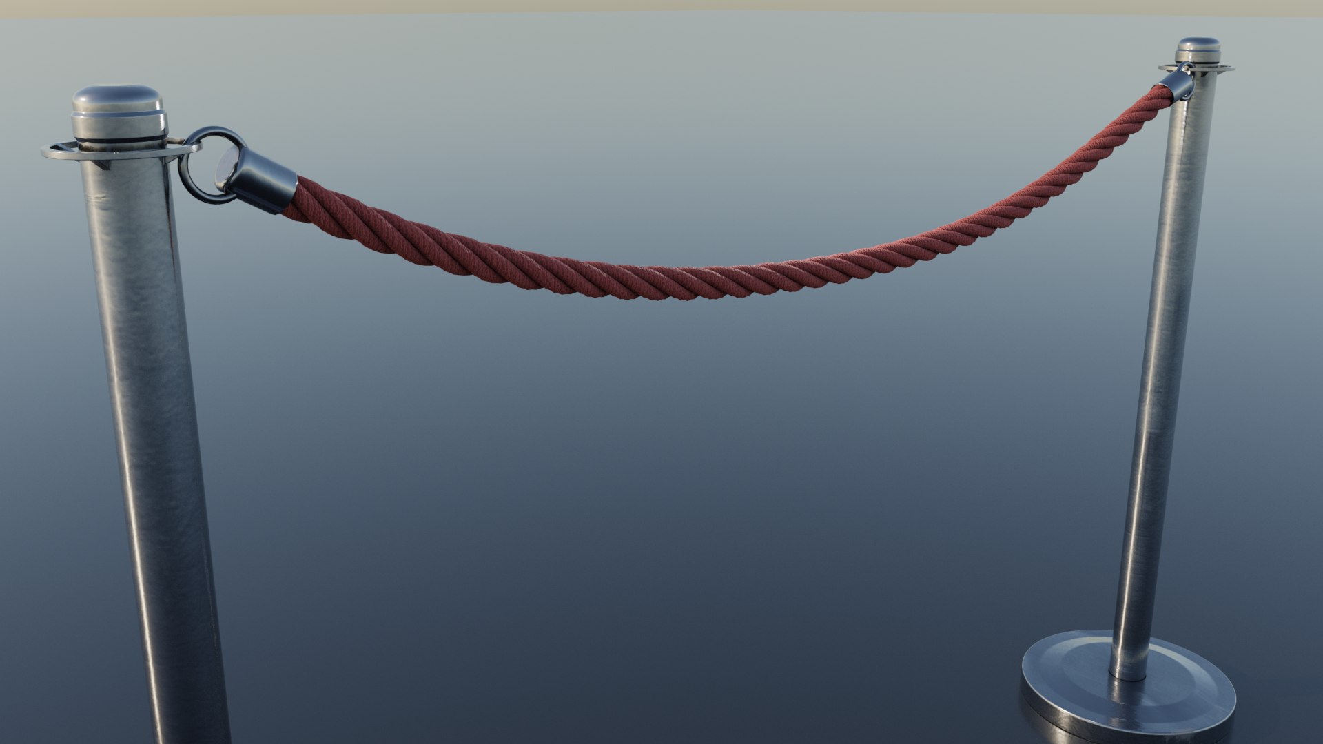 Blocking Rope Fence model - TurboSquid 2085181