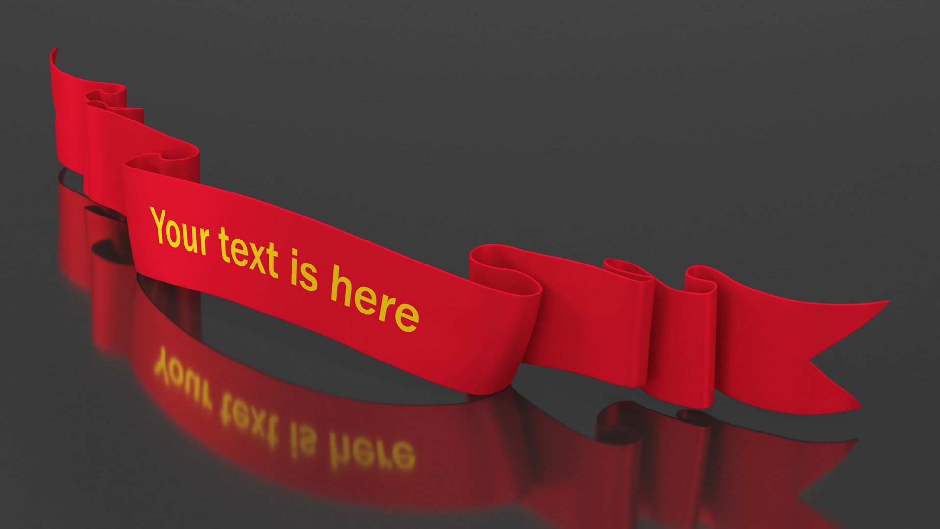 Red Label Ribbon Banner 3D Model - TurboSquid 2002540