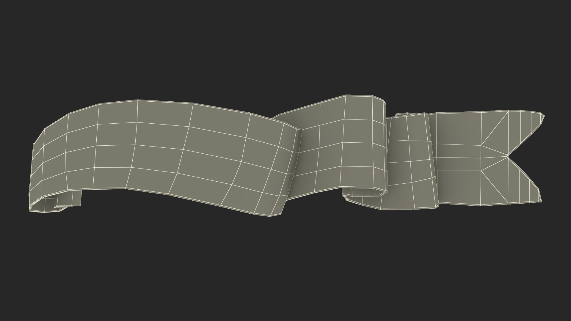 Red Label Ribbon Banner 3D Model - TurboSquid 2002540