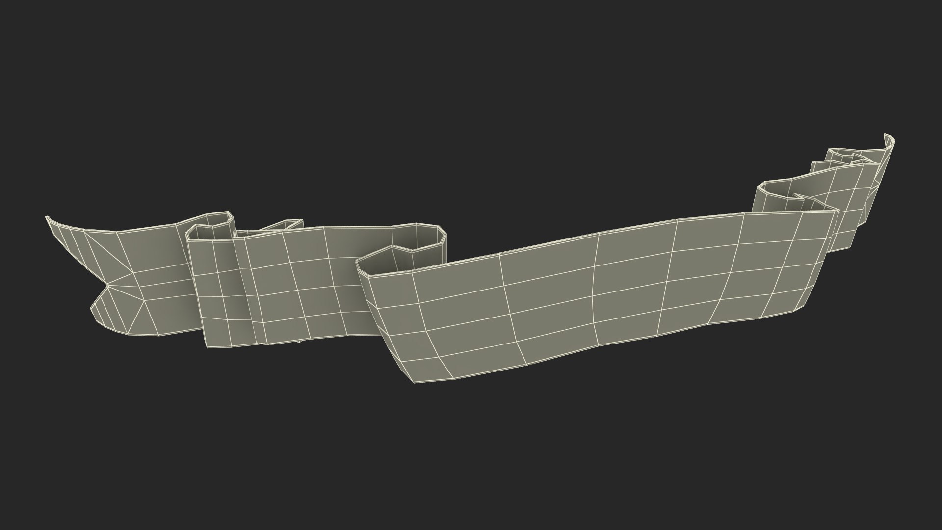 Red Label Ribbon Banner 3D Model - TurboSquid 2002540