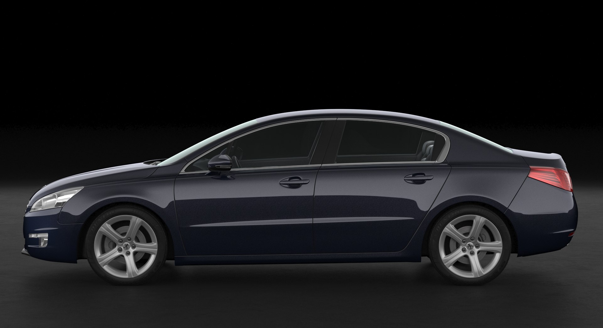 3D Peugeot 508 2013 Dark Blue Model - TurboSquid 1423168