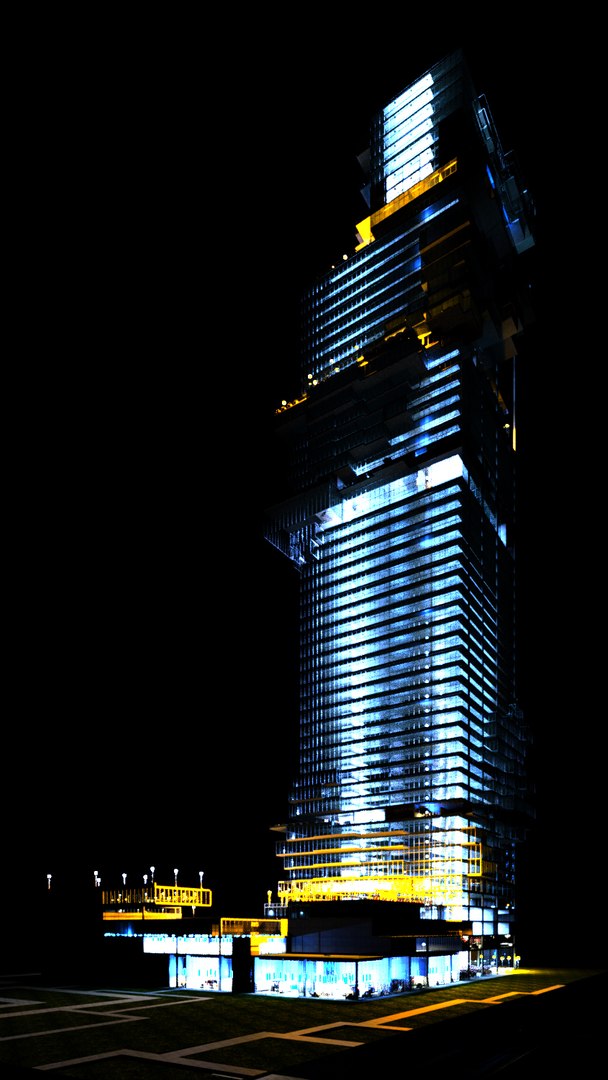 Revit Skyscraper 3D Model - TurboSquid 1414005