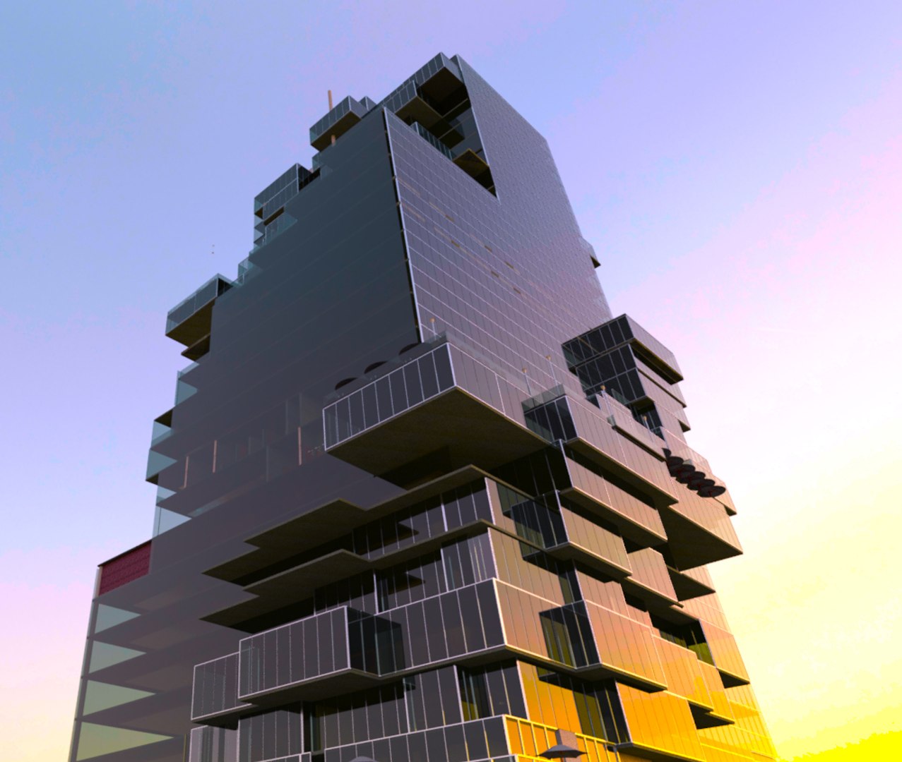 Revit Skyscraper 3D Model - TurboSquid 1414005