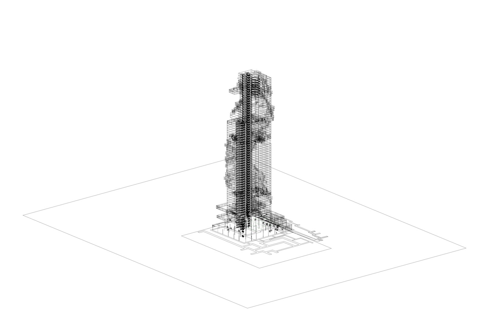 Revit Skyscraper 3D Model - TurboSquid 1414005