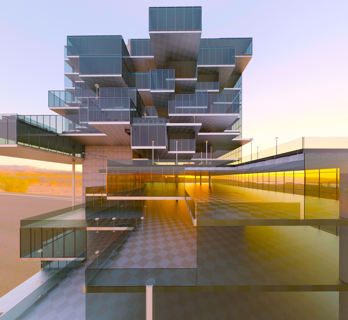 Revit Skyscraper 3D Model - TurboSquid 1414005