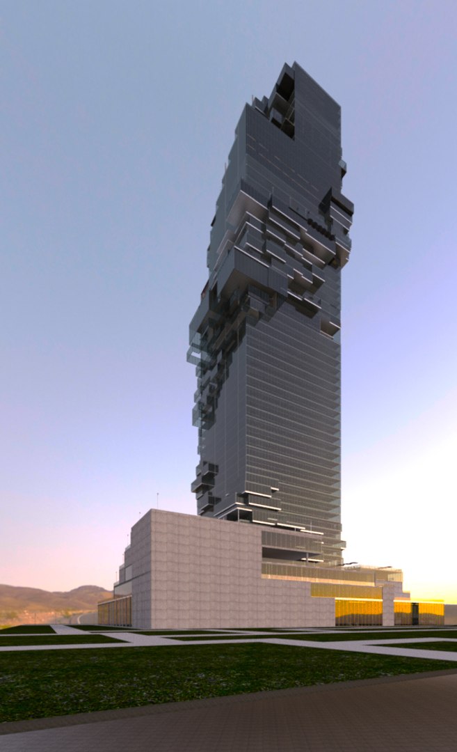 Revit Skyscraper 3D Model - TurboSquid 1414005
