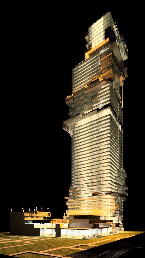 Revit Skyscraper 3D Model - TurboSquid 1414005