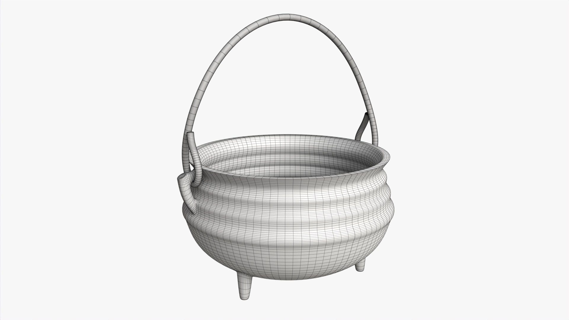 3D Cast Iron Cauldron Model - TurboSquid 2029973