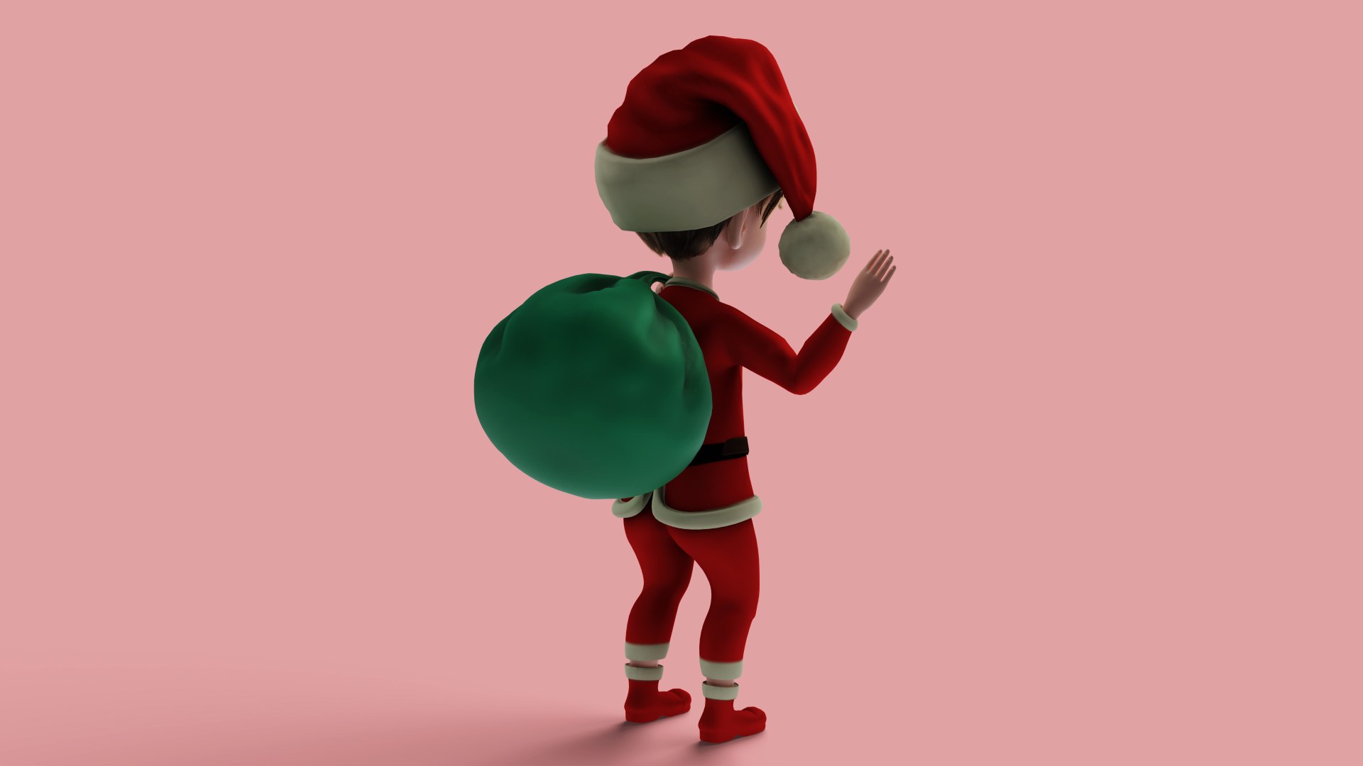 Cartoon Santa Boy Rigged In Blender 3D Model - TurboSquid 1973204
