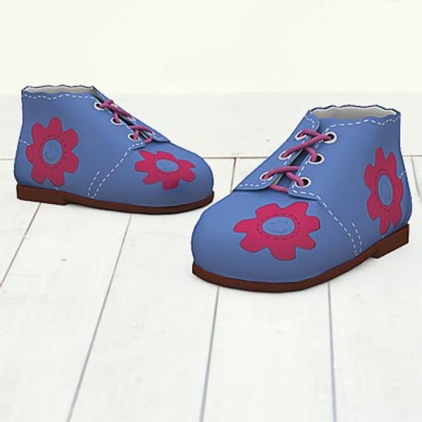 kids shoes 3d model