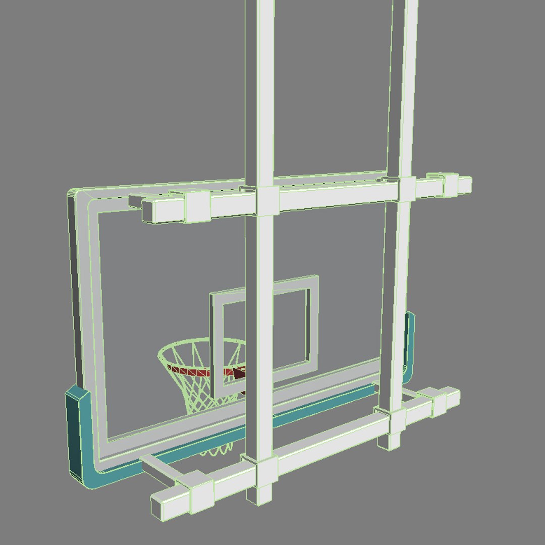 3d basketball rim model