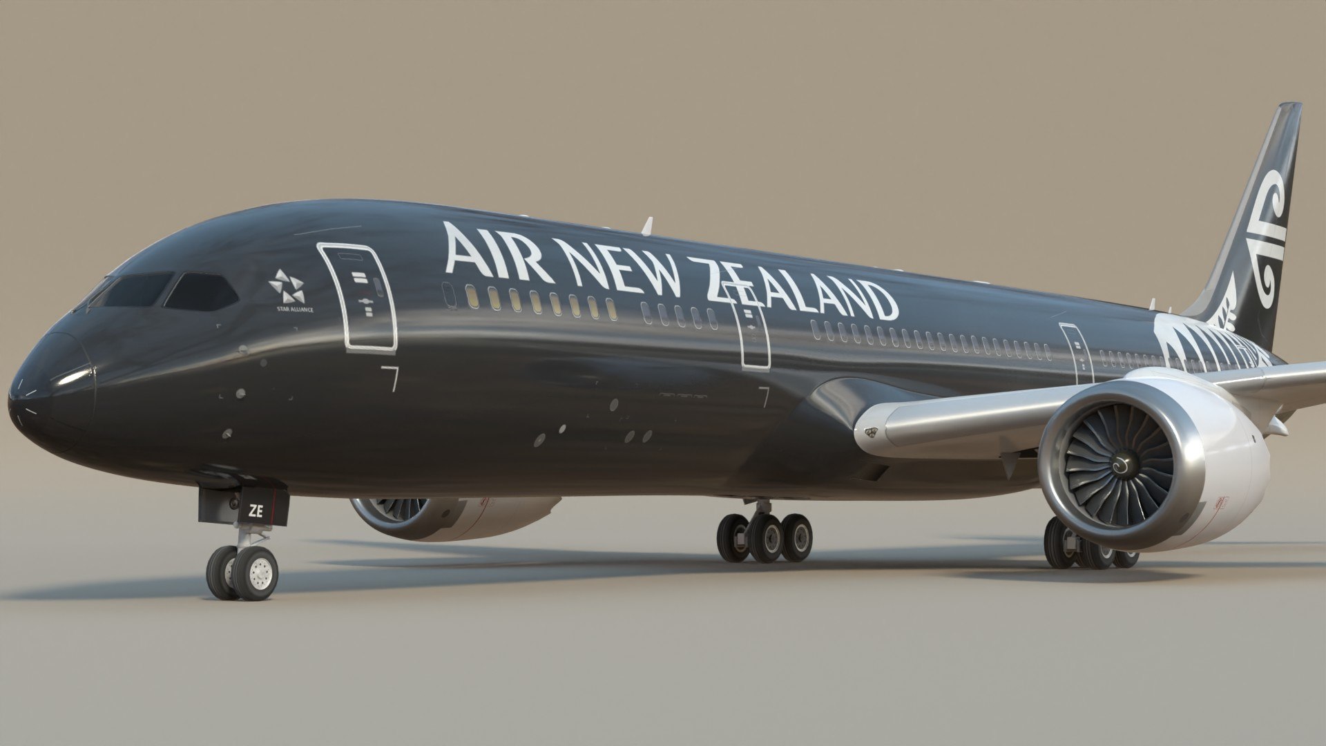 B789 Air New Zealand SC 3D Model - TurboSquid 2241231