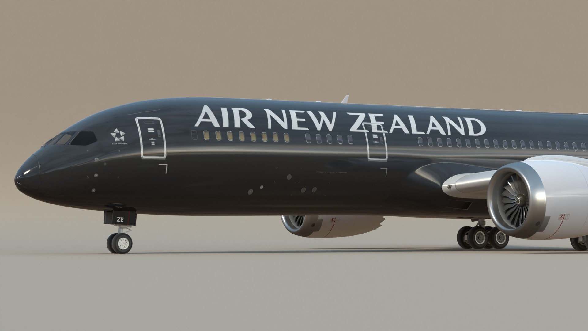 B789 Air New Zealand SC 3D Model - TurboSquid 2241231