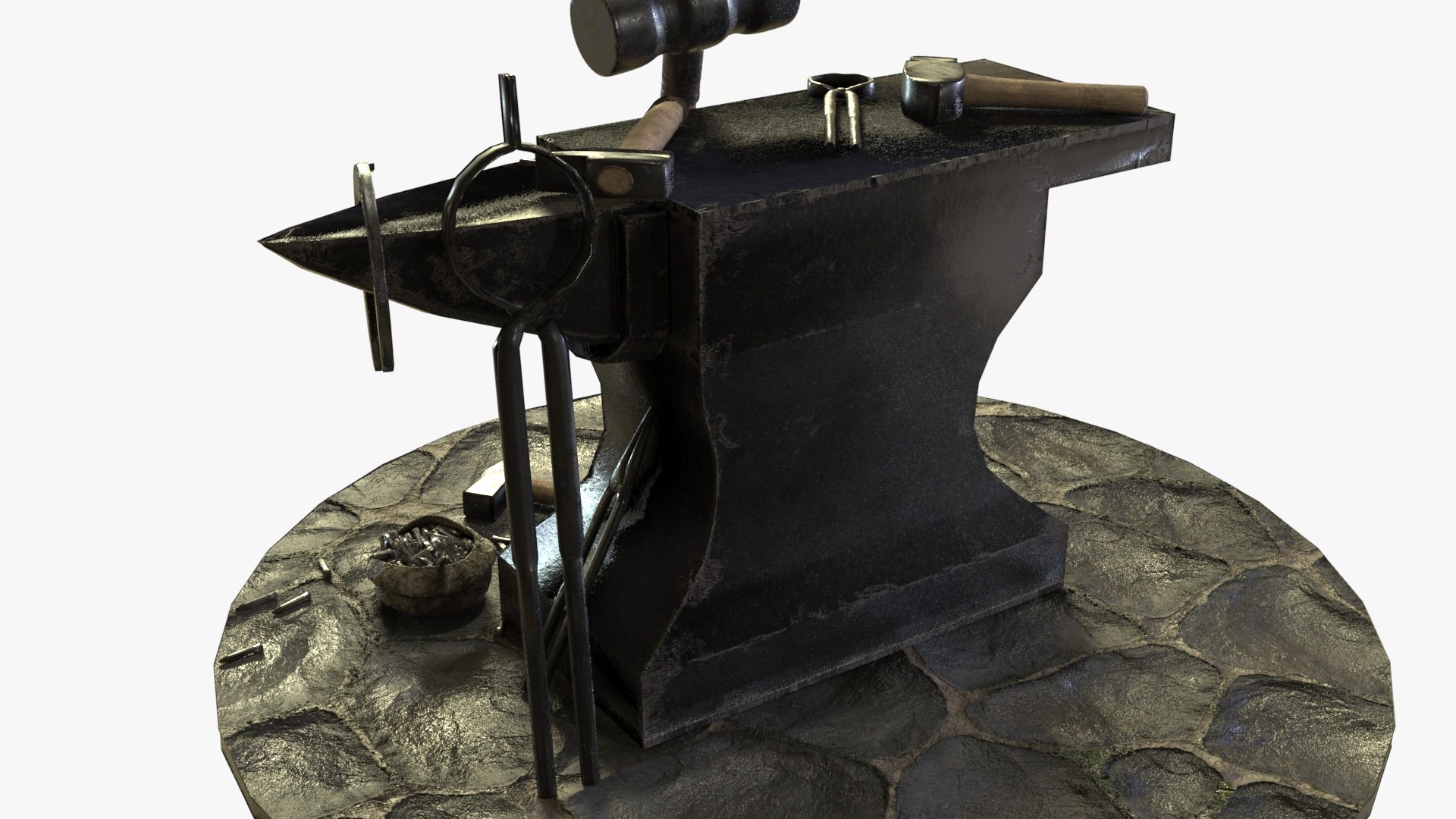 Blacksmith Equipment 3D Model - TurboSquid 1865455