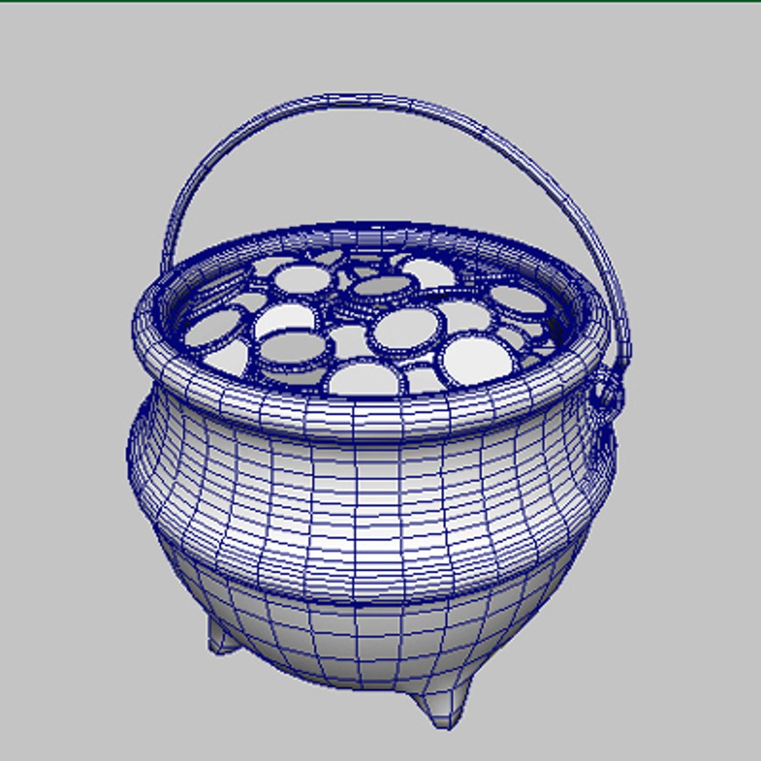 3d Pot Gold Model
