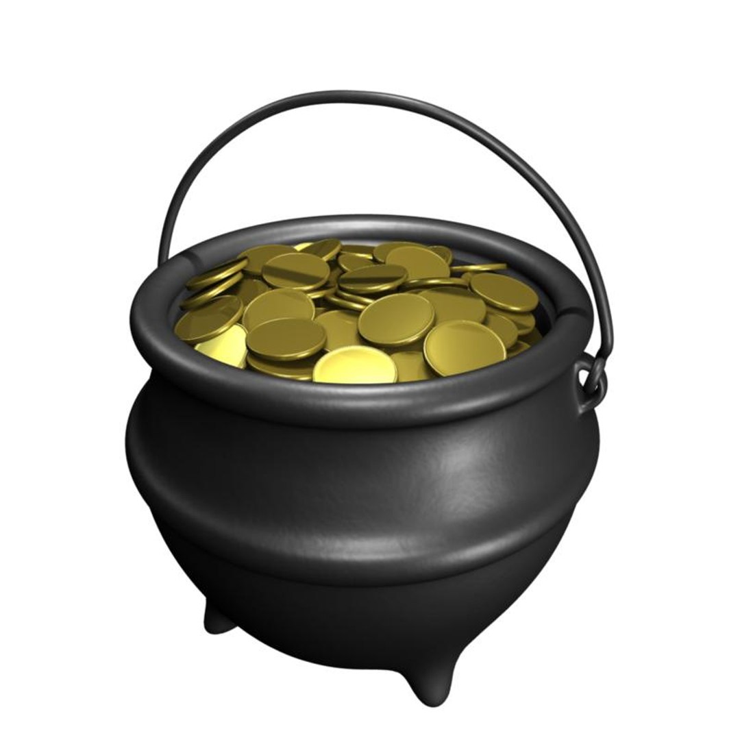 3d Pot Gold Model