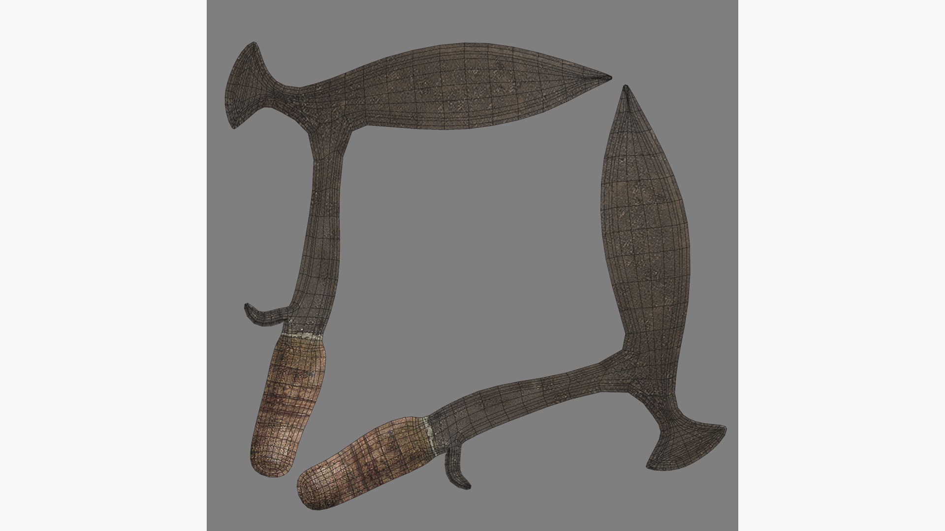 Fang Kpinga Throwing Knife Model - TurboSquid 1906951