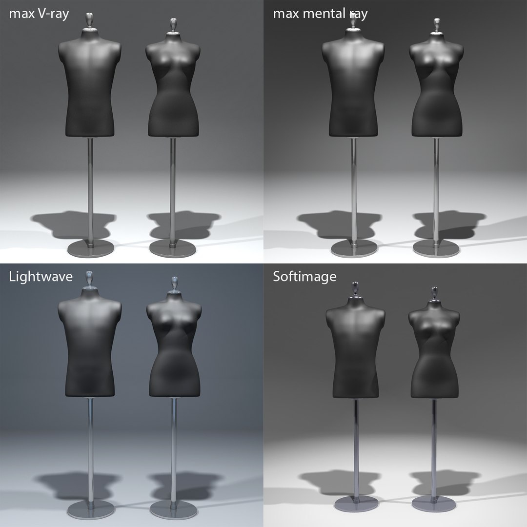 3d Model Dummies Showrooms