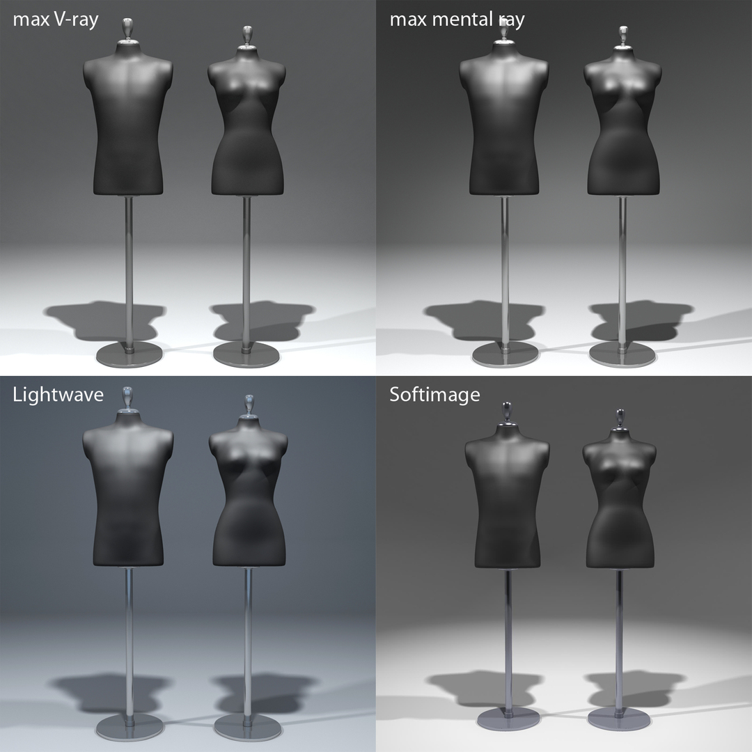 3d model dummies showrooms