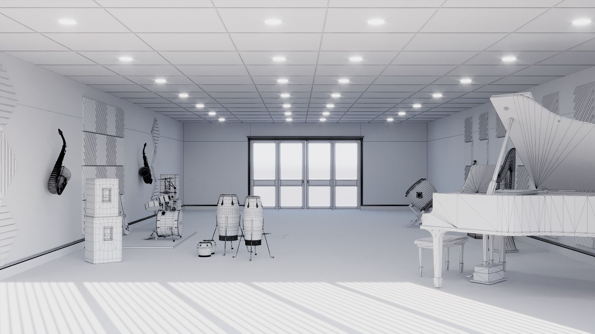 Music Room 3D Model - TurboSquid 2023660