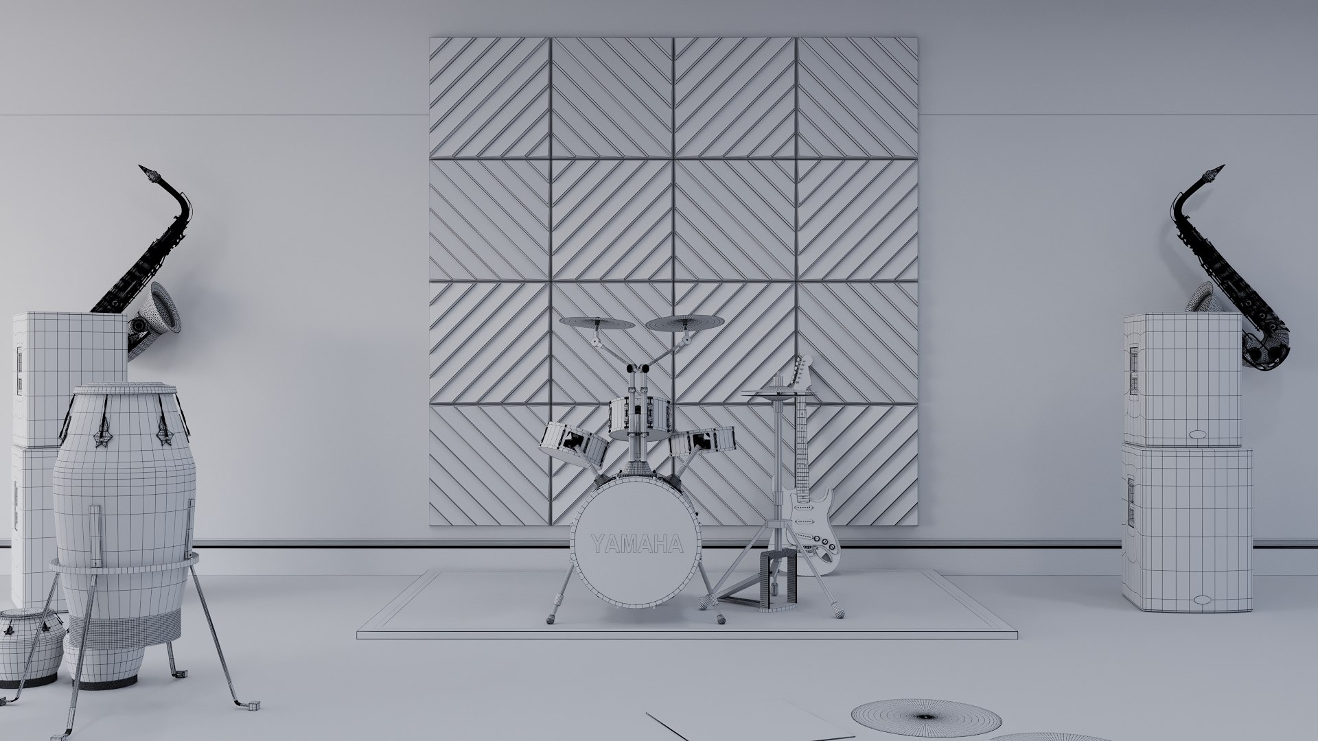Music Room 3D Model - TurboSquid 2023660