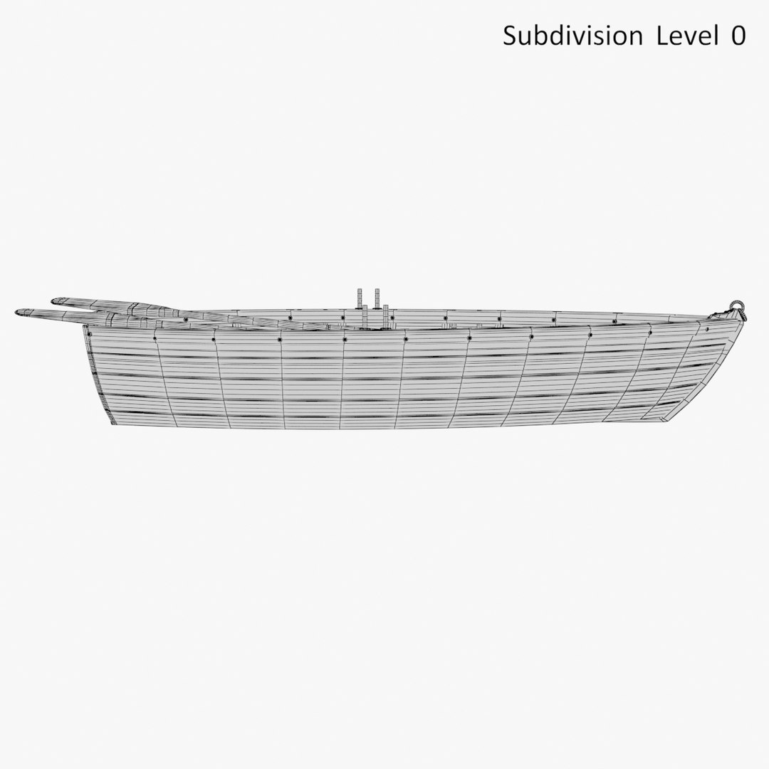 Realistic Old Boat 01 3D Model - TurboSquid 1238429