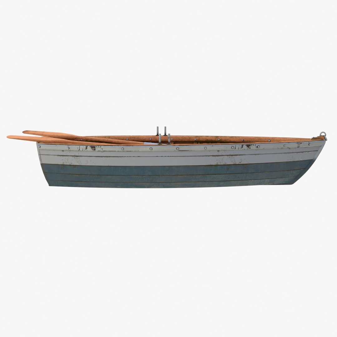 Realistic Old Boat 01 3D Model - TurboSquid 1238429