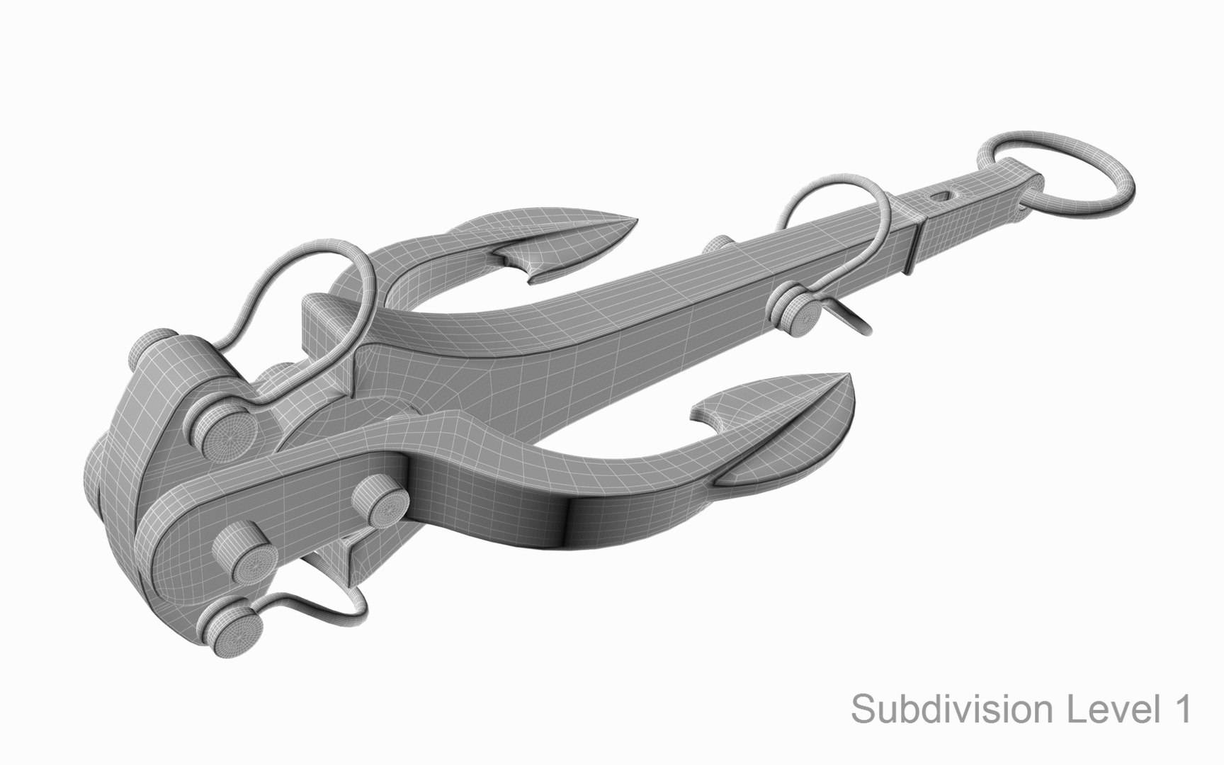 Stockless Anchor 3D Model - TurboSquid 2019176