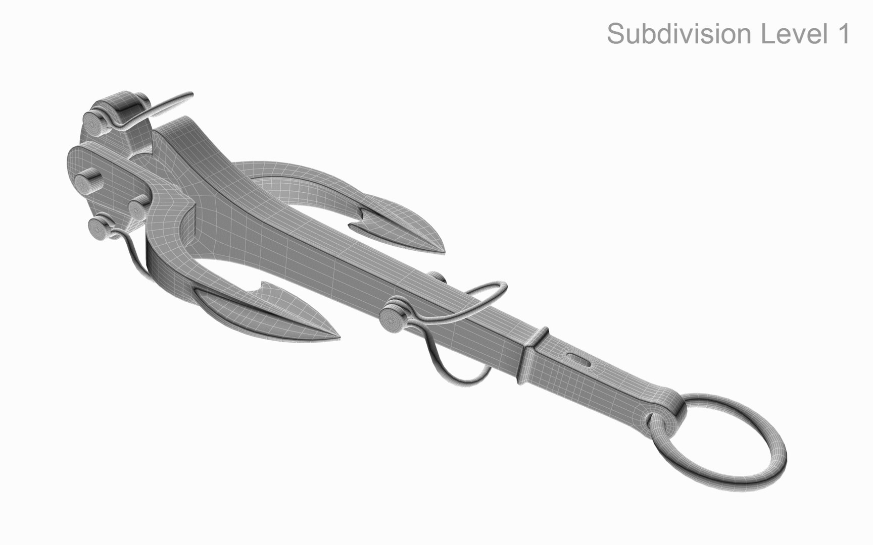 Stockless Anchor 3D Model - TurboSquid 2019176