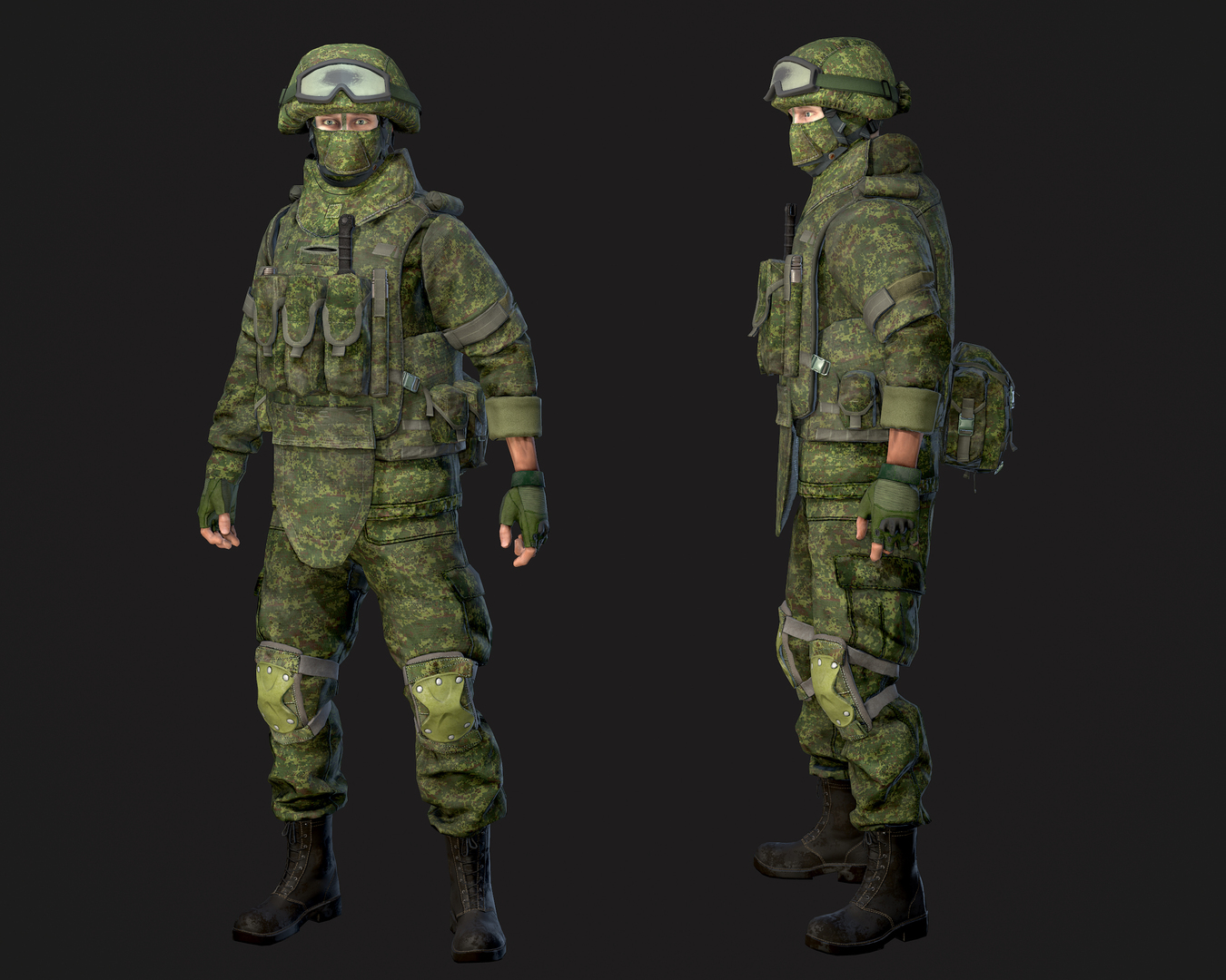 3D модель солдат - TurboSquid 1270272