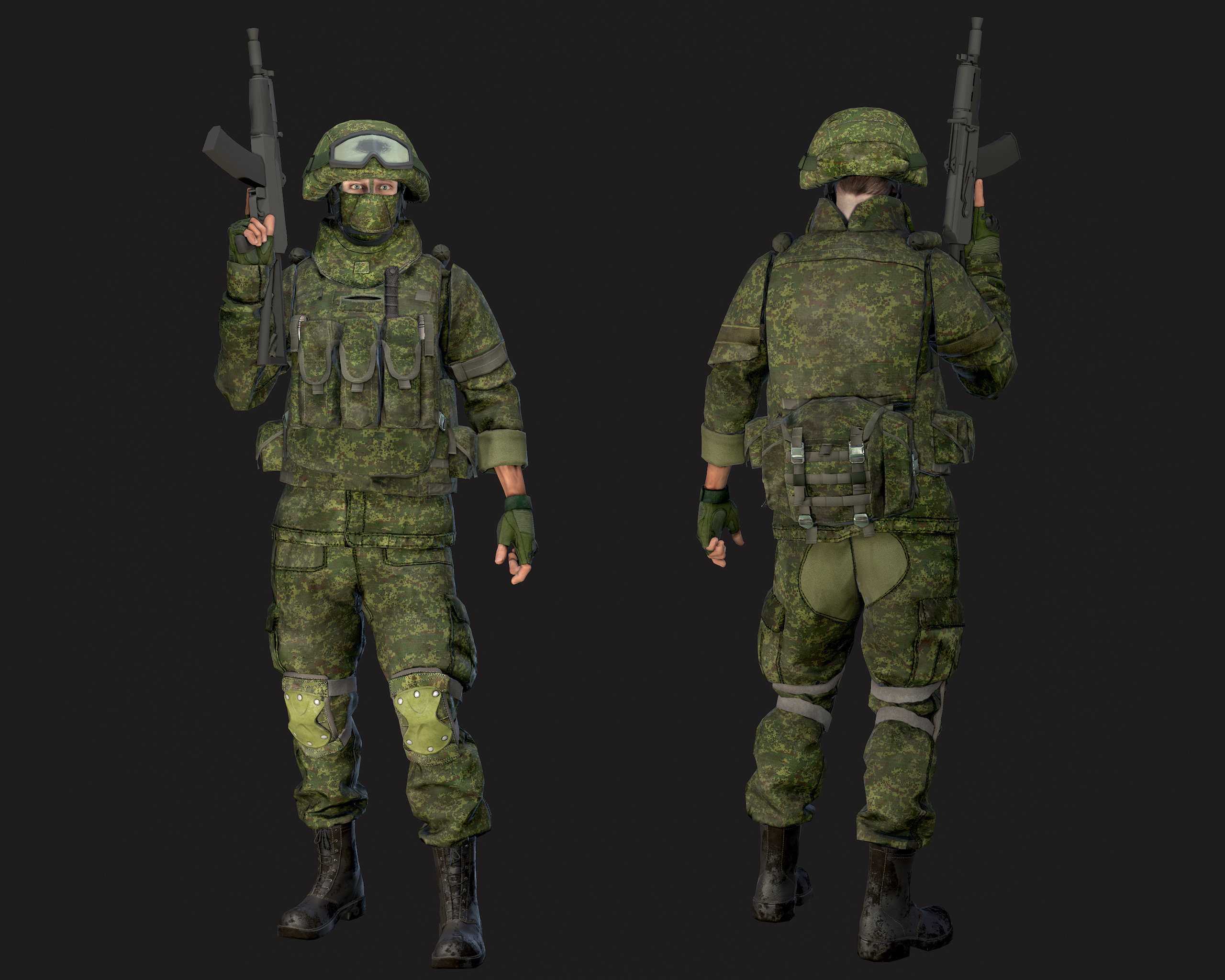 3D модель солдат - TurboSquid 1270272