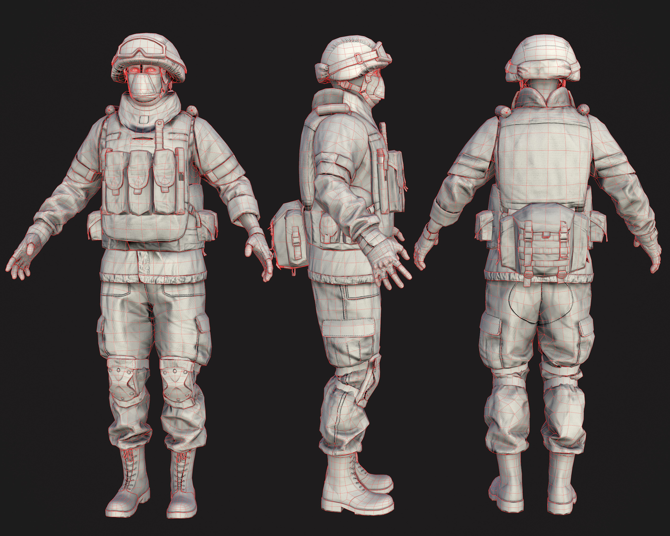 3D модель солдат - TurboSquid 1270272
