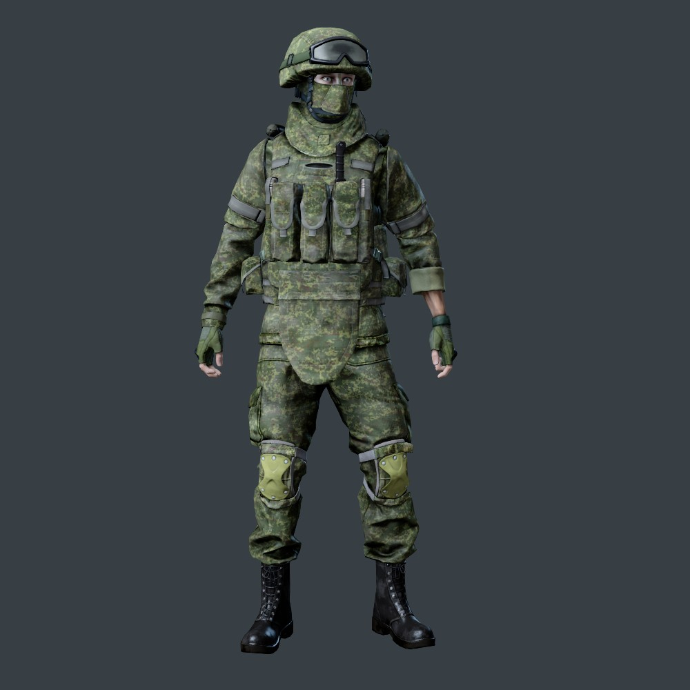 3D модель солдат - TurboSquid 1270272