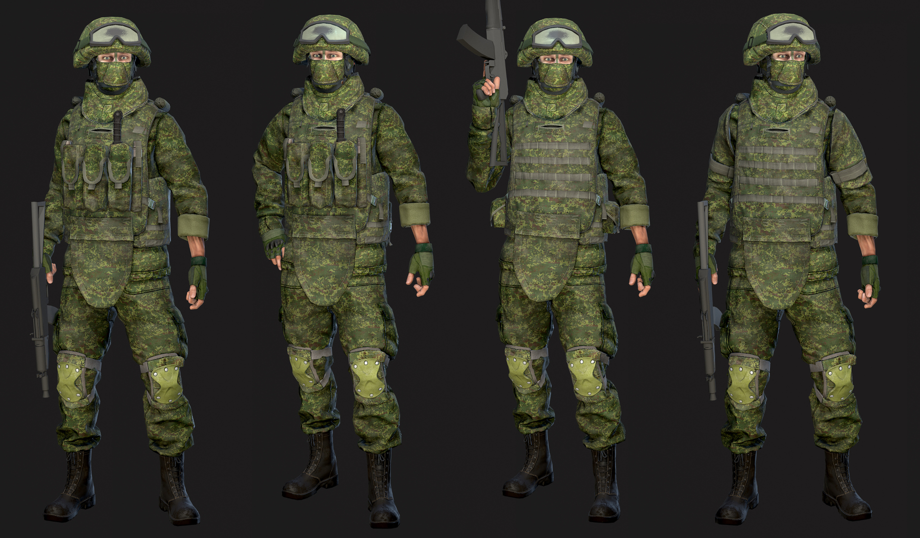 3D модель солдат - TurboSquid 1270272