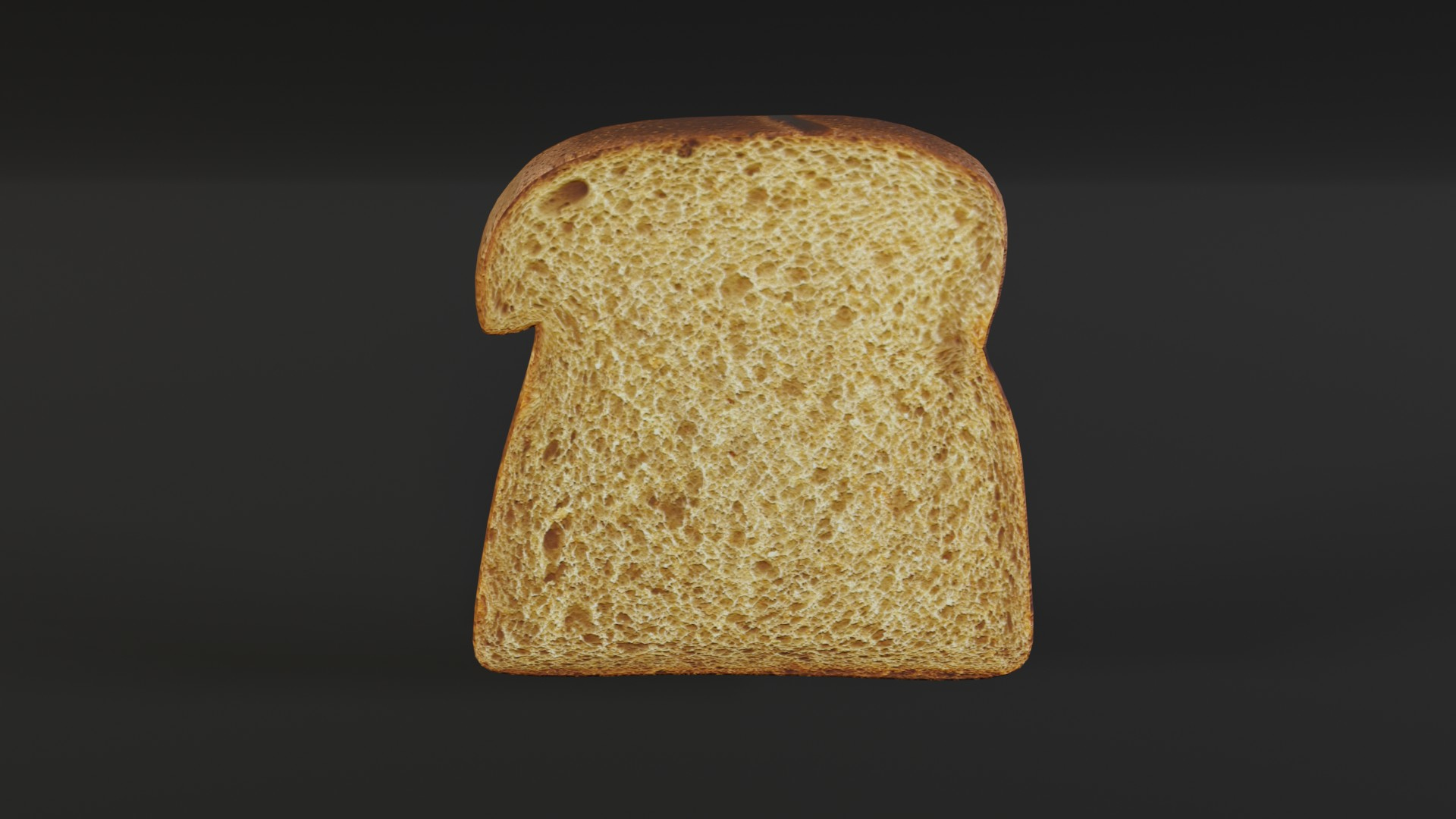 3D Model Whole Wheat Bread Slice - TurboSquid 1814077