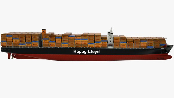 Container Ship Hapag Lloyd Paris Express 3D model - TurboSquid 1733537