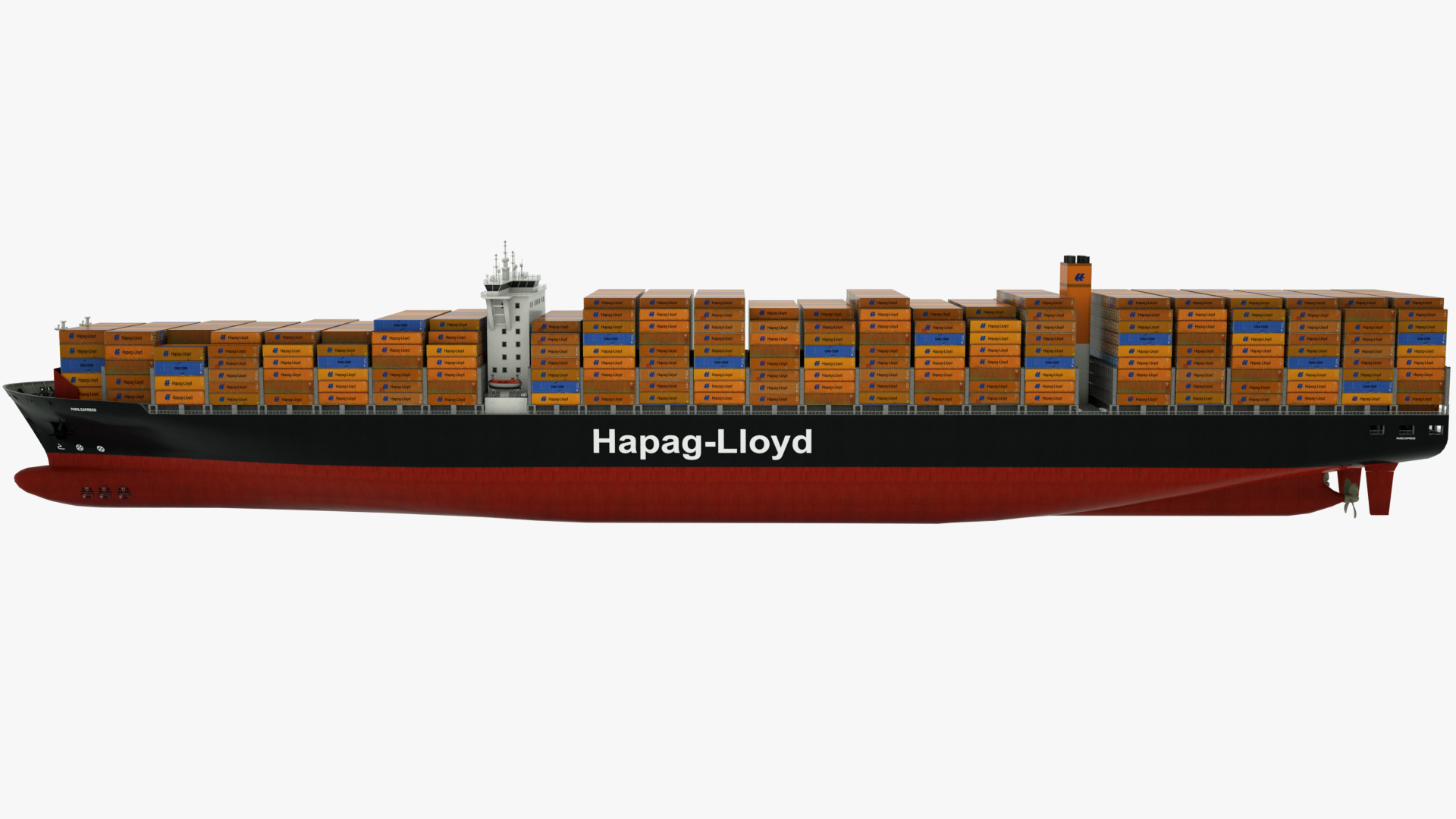 Containerschiff Hapag Lloyd Paris Express 3D-Modell - TurboSquid 1733537