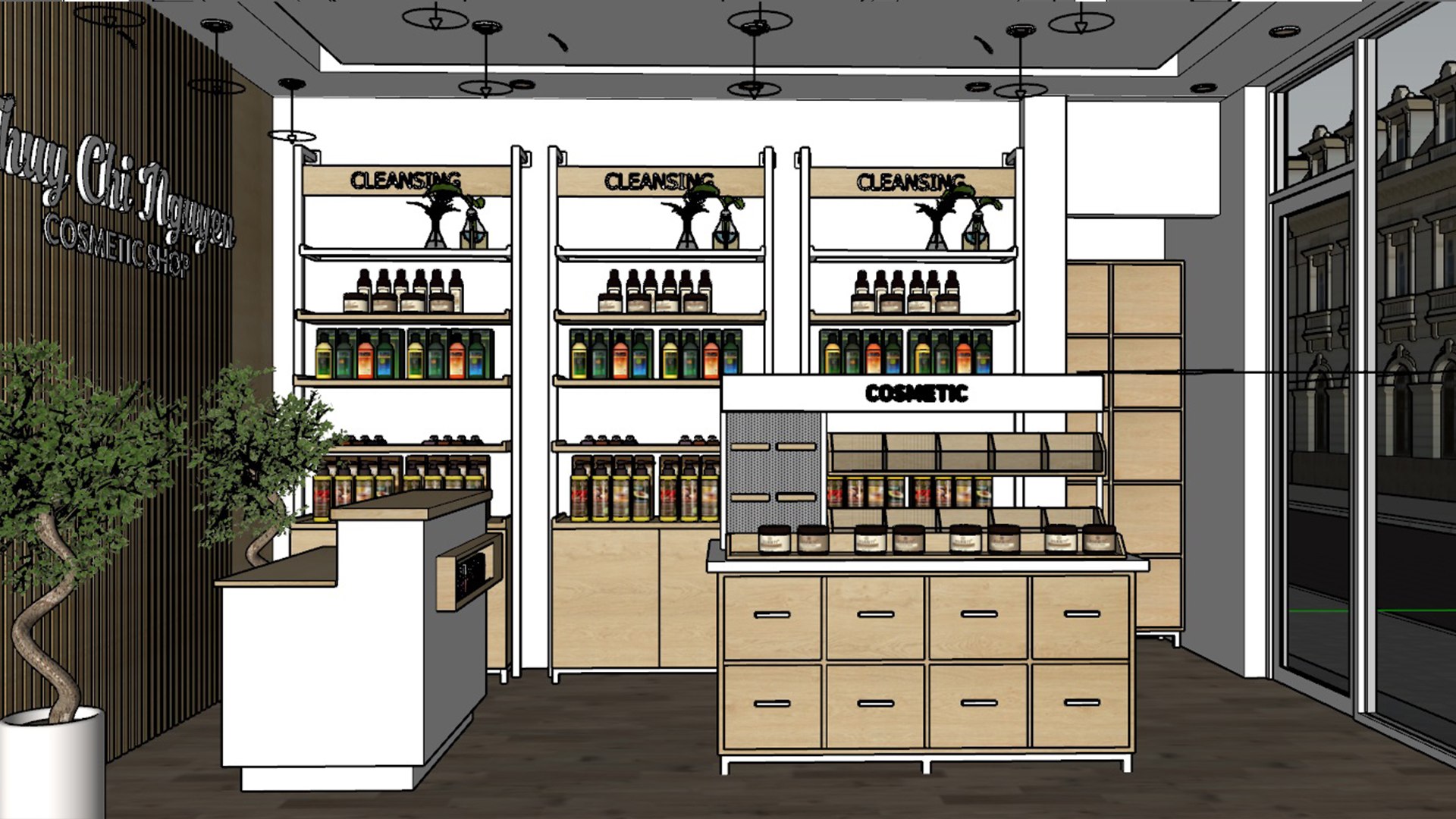 3D Cosmetic Shop-store Model - TurboSquid 1977219