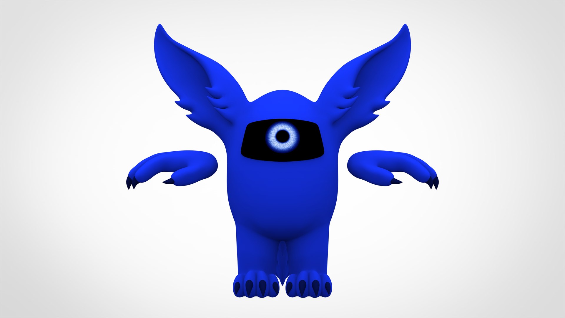 Blue Werewolf 3D - TurboSquid 1631282