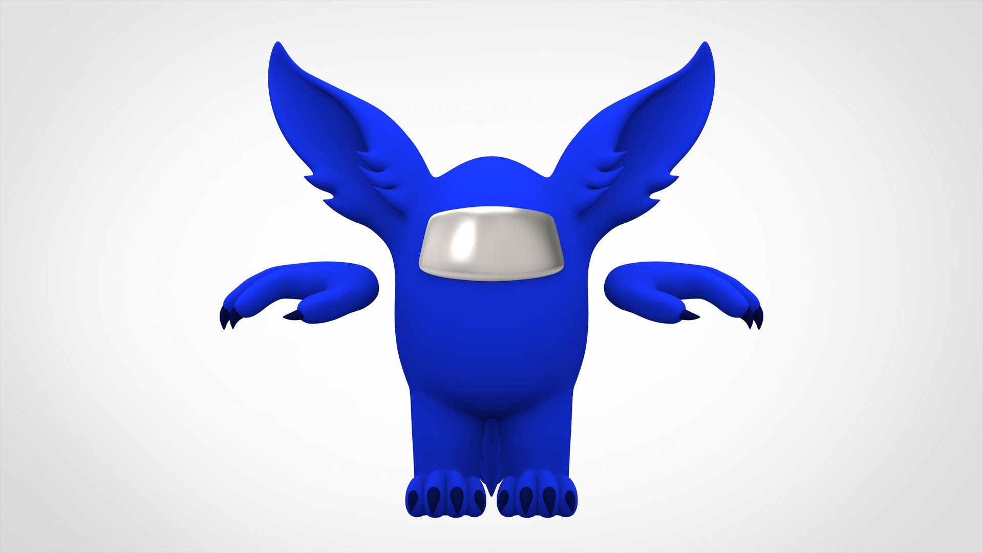 Blue Werewolf 3D - TurboSquid 1631282
