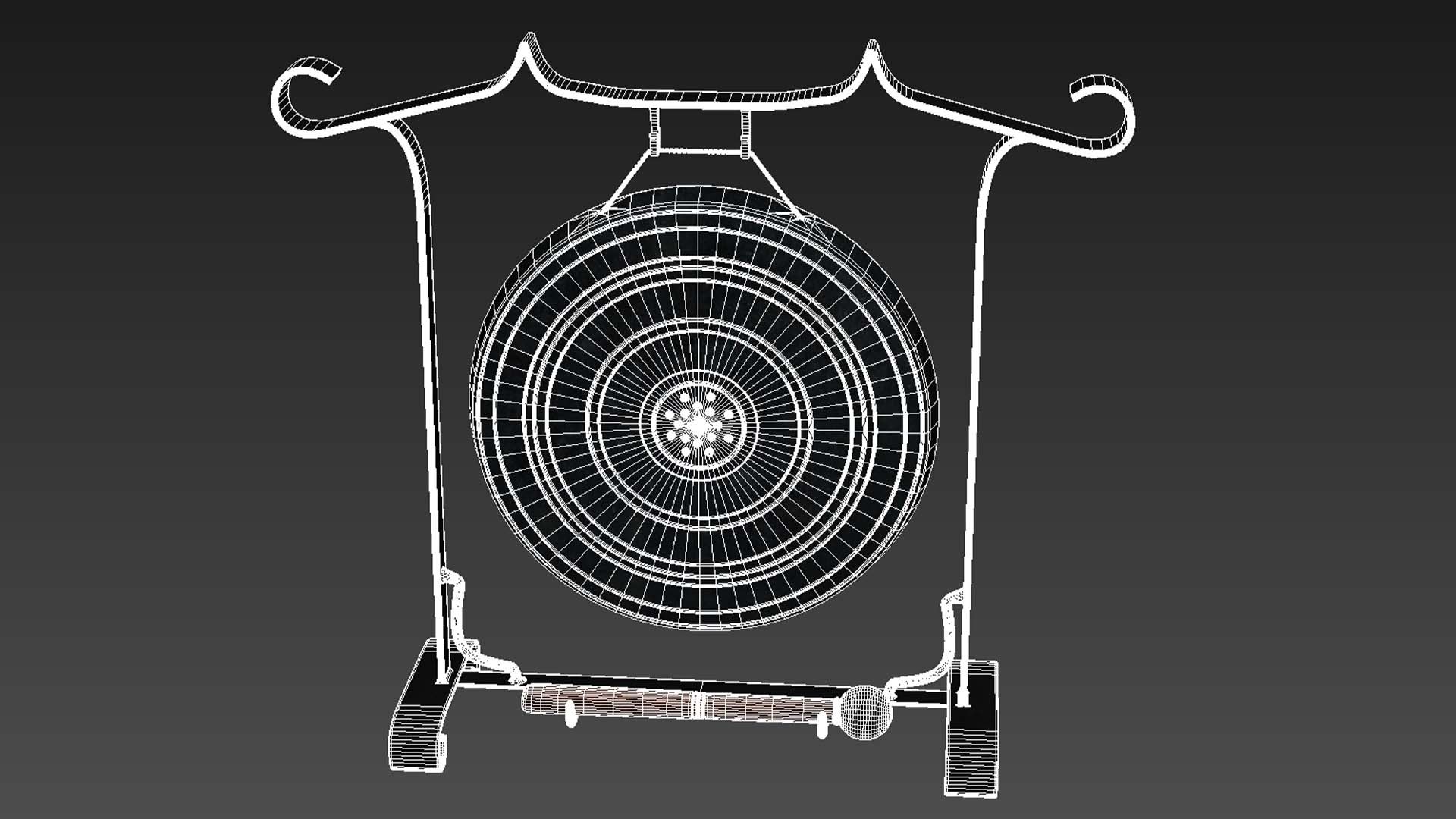 Chinese Musical Instrument Gong 3D Model - TurboSquid 2212127