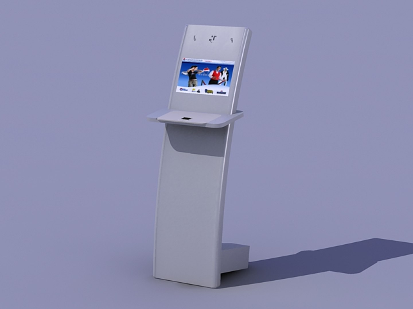 3d Model Touch Screen Kiosk
